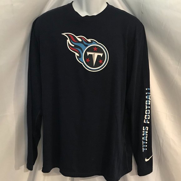 Nike | Shirts | Nike Tennessee Titans Long Sleeve Football Nfl Athletic ...